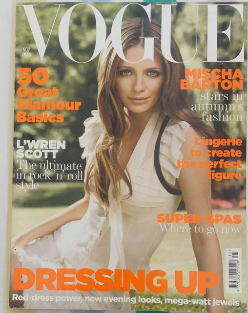 VOGUE UK MAGAZINE November 2006 Cover- Mischa Barton £16.13 - PicClick UK