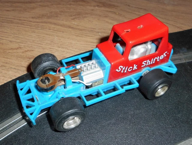 SCALEXTRIC STICK SHIFTER stock super stox car - superb - drift car 360 ...