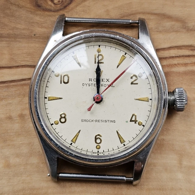 VINTAGE ROLEX OYSTER Royal Hand-Winding Men's Watch Ref 6144 For Repair ...