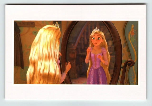 POSTCARD DISNEY PRINCESS Tangled Film Frame Rapunzel Mirror $5.89 ...