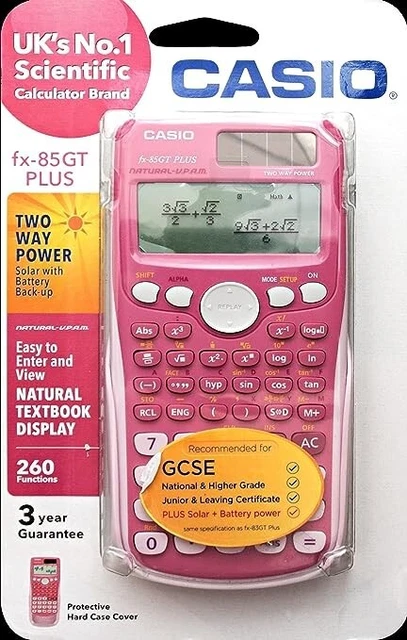 CASIO SCIENTIFIC CALCULATOR In Pink FX-85GT PLUS - BRAND NEW, GCSE £89. ...
