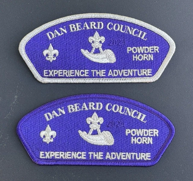 BSA DAN BEARD Council 2024 Powderhorn Council Strip Patch (CSP) Set (2 ...