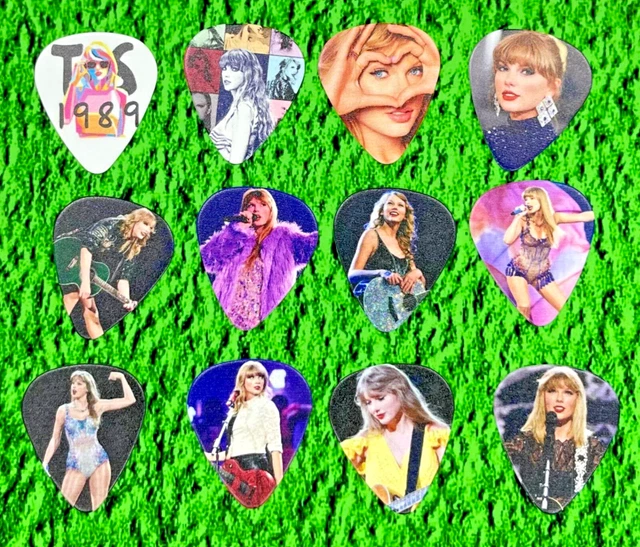 TAYLOR SWIFT Guitar Picks * Set of 12 * $9.95 - PicClick AU