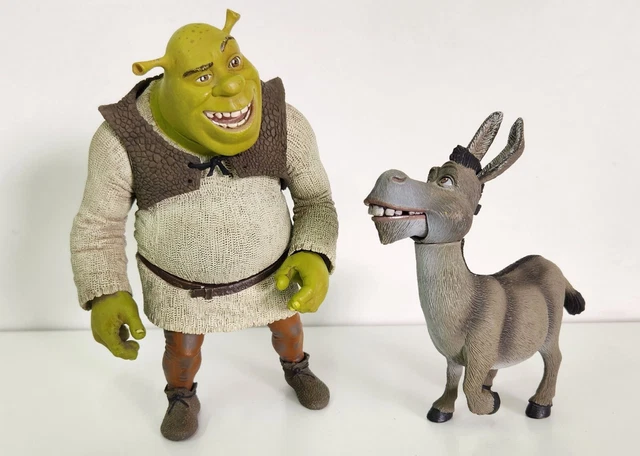 VINTAGE MCFARLANE TOYS Shrek & Donkey Action Figures, Dreamworks, Non ...
