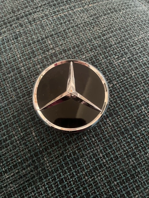 1 X ORIGINAL Mercedes Radnabenabdeckung Nabendeckel 3D-Effekt Schwarz ...
