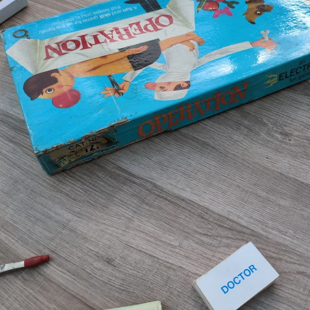 SPARES : VINTAGE MB Games Operation Game 1976 - Spare Parts (Pre-loved ...