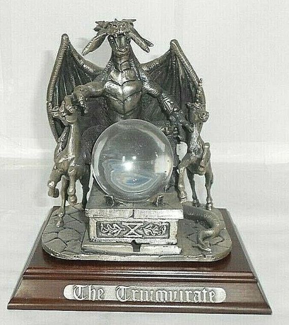 MYTH & MAGIC - TRIUMVIRATE - Tudor Mint - RARE 10yr ANNIVERSARY FIGURE ...