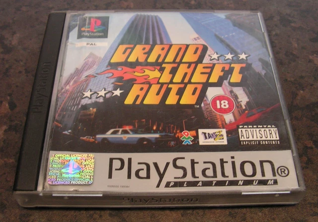 GRAND THEFT AUTO GTA - Sony Playstation 1 PS1 - Boîte complète - UK PAL ...