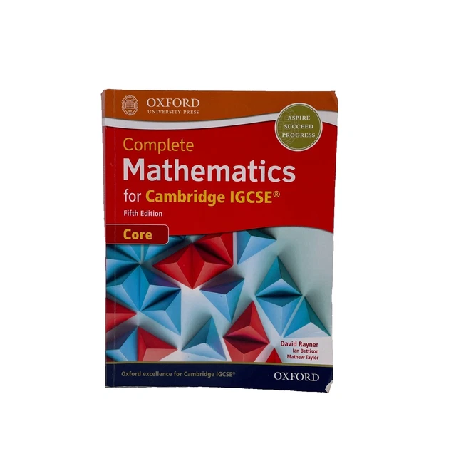 COMPLETE MATHEMATICS FOR Cambridge IGCSE Student Book Core Fifth ...