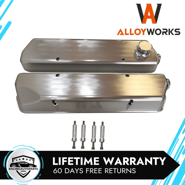 BILLET ROCKER COVERS For Holden V8 EFI 304 308 5L VN Heads Raw Finish ...