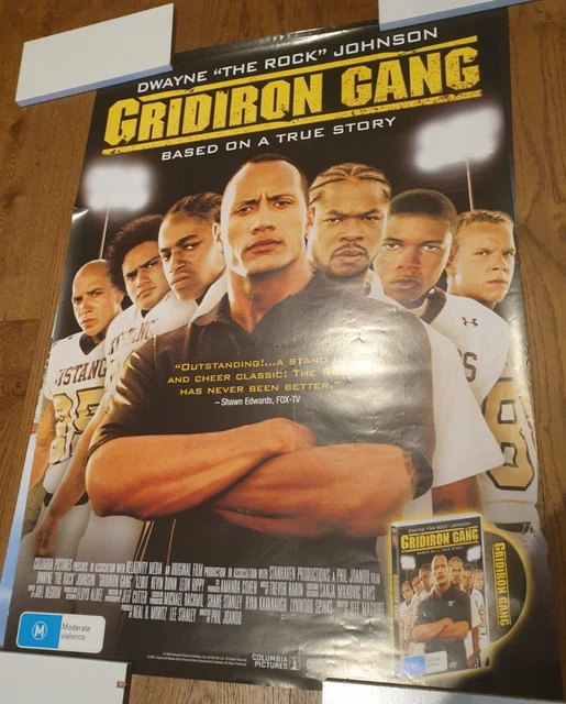 GRIDIRON GANG DWAYNE Johnson Rock Movie DVD Poster Promo Print ...