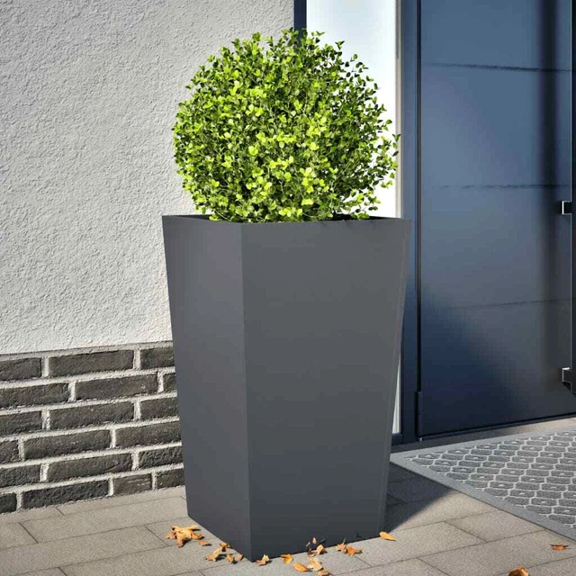 1671602 FIORIERA DA Giardino Antracite 45x45x75 cm in Acciaio EUR 78,00 ...