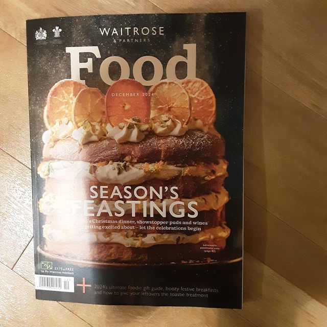 WAITROSE FOOD MAGAZINE December 2024 - Season's Feastings £0.99 ...