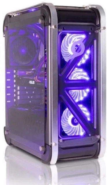 LOOP STORMFORCE LUX ATX Tempered Glass Extreme RGB Gaming Case, M-ATX ...