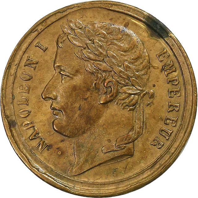 FRANCE, MÉDAILLE, INAUGURATION du Tombeau de Napoléon Ier, 1853, Laiton ...