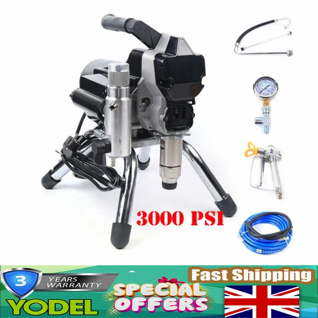 220V 2200W AIRLESS Sprayer Wall Paint Spray Gun Sprayer 3000PSI ...