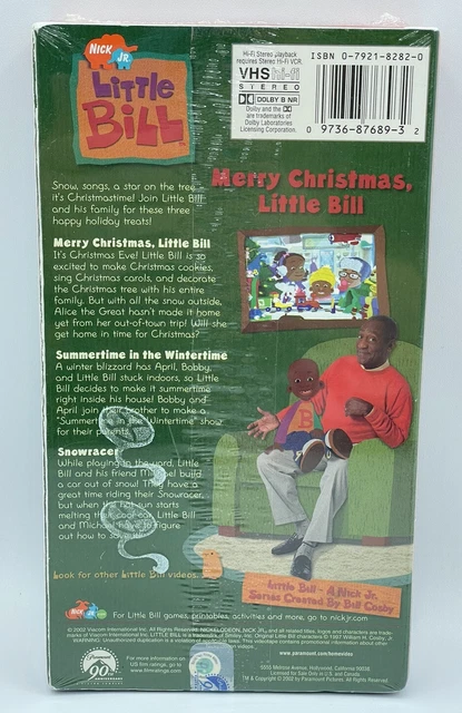 LITTLE BILL - Merry Christmas, Little Bill VHS 2002 Nick Jr Bill Cosby ...