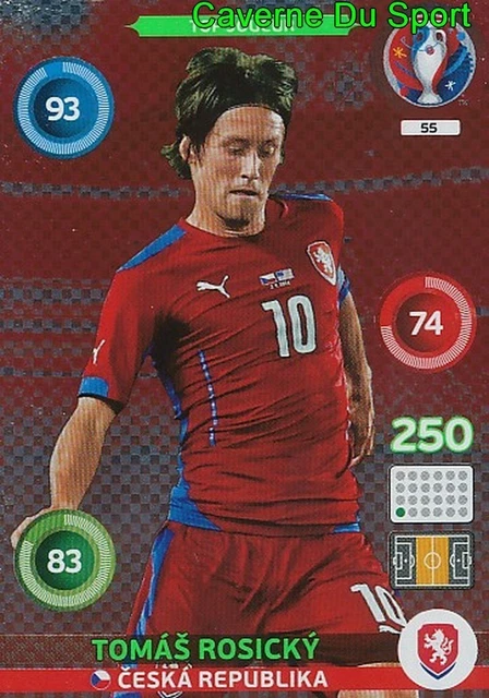 055 TOMAS ROSICKY Ceska Republika Top Player Card Adrenalyn Euro 2016 ...
