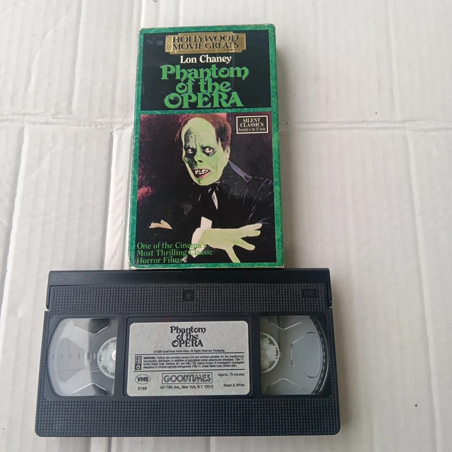 PHANTOM OF THE Opera (VHS 1990) Good Times Home Video Lon Chaney Silent ...