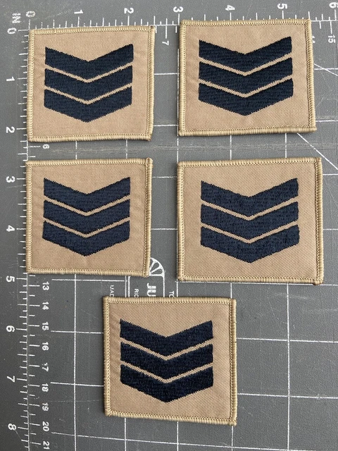 BRITISH ROYAL ARMED Forces Military Army RAF Sergeant Rank Chevron ...