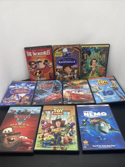 10 ALL WALT Disney Pixar DVD Movie Lot Animated Cartoon Family Children ...
