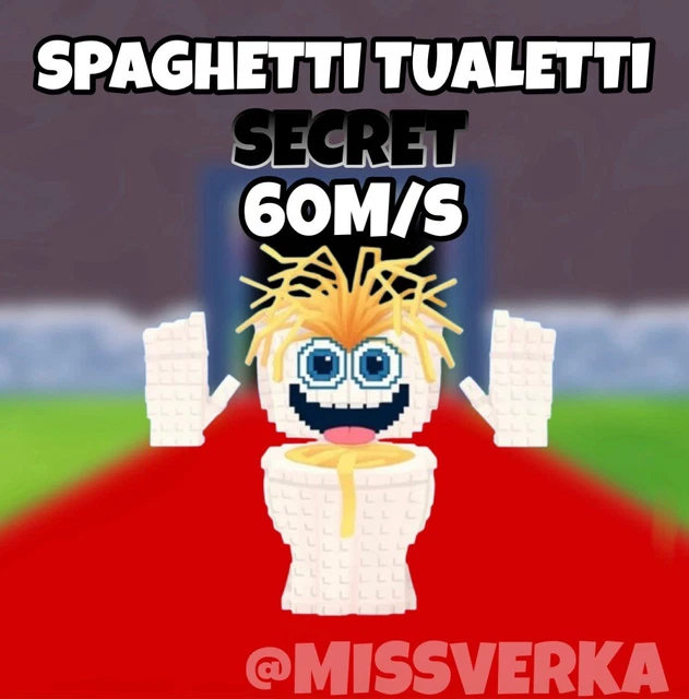 🟢 SPAGHETTI TUALETTI 60M/s 🚽 STEAL A BRAINROT 🎮 ROBLOX 🎮 Fast Delivery🚀 ...