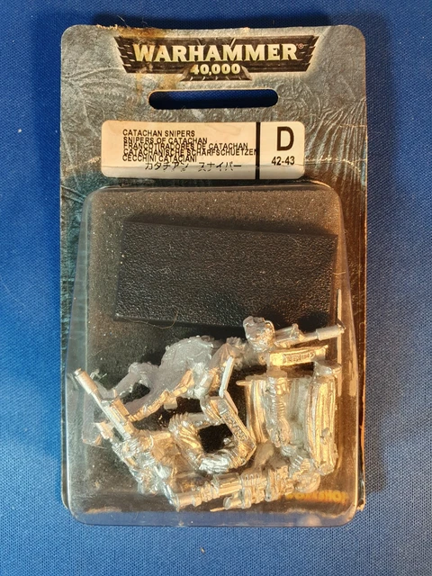 WARHAMMER 40K MINIATURES, Catachan Snipers - New in Blister, 3 Metal ...
