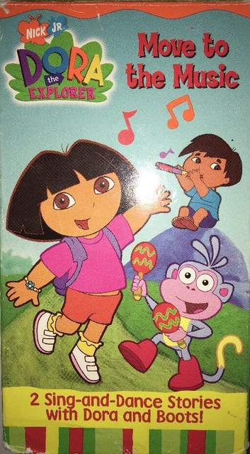 DORA THE EXPLORER~MOVE To The Music~Vhs~2 Sing & Dance Stories-Tested ...
