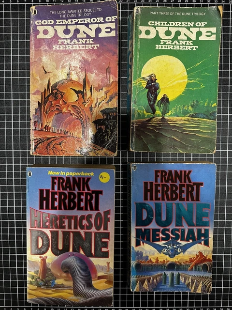 4 VINTAGE FRANK Herbert Dune Novels Books 1980s Children Of Dune God Emperor Of EUR 64,33 ...