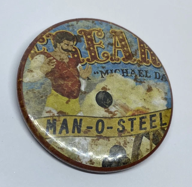 MAN-O-STEEL MICHAEL DA Circus Cannon Lapel Pin Button (Z23) $16.99 ...