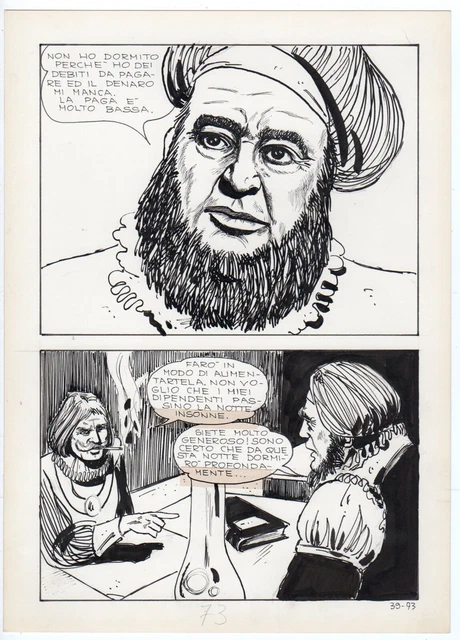 MILO MANARA - Tavola Originale Jolanda EUR 180,00 - PicClick IT