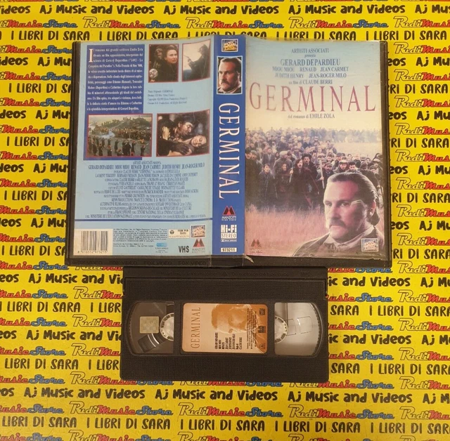 VHS FILM GERMINAL 1994 gerard depardieu miou miou renaud jean carmet ...