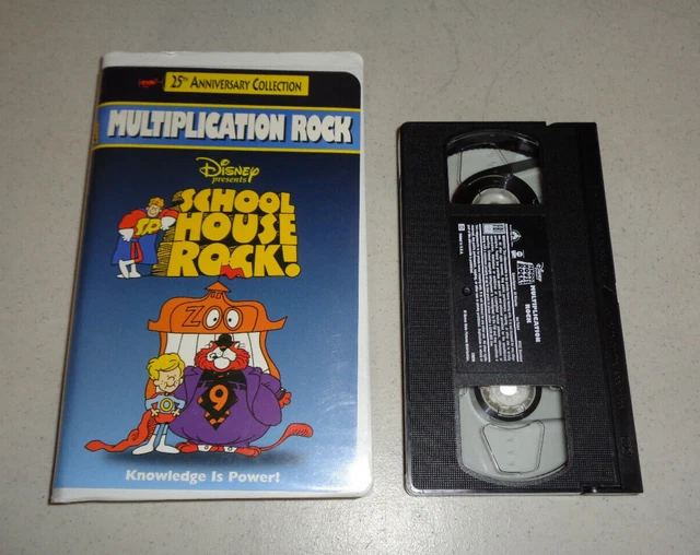 ~SCHOOLHOUSE ROCK! MULTIPLICATION Rock Clamshell Case VHS Video ...