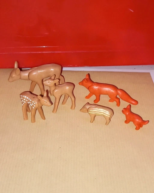 PLAYMOBIL LOT ANIMAUX De La Forêt Biche Renard Marcassin 4095 EUR 5,00 ...