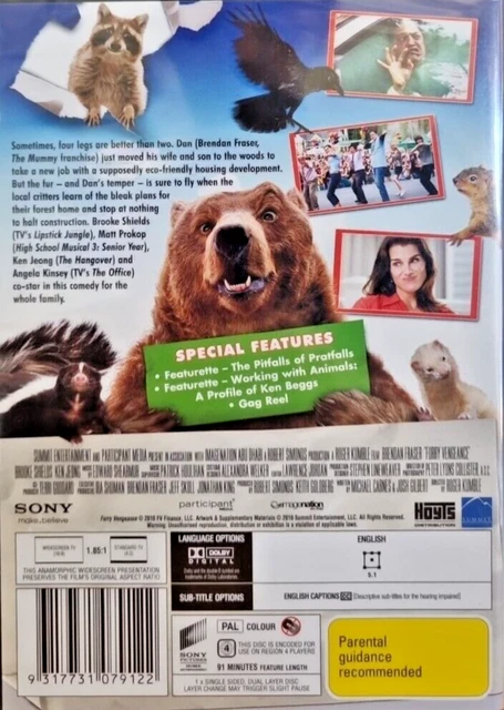 FURRY VENGEANCE (DVD, 2010) Brendan Fraser, Region 4 PAL - New & Sealed ...