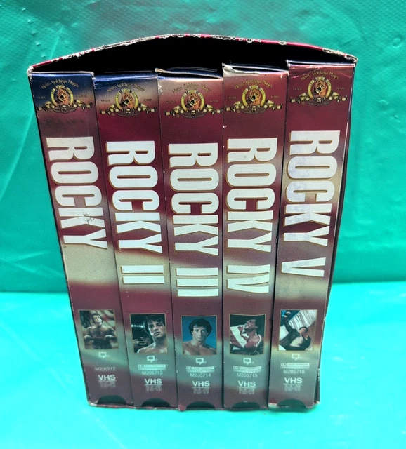 ROCKY VHS TAPES Box Set 1 Through 5 Home Video I-V £15.05 - PicClick UK