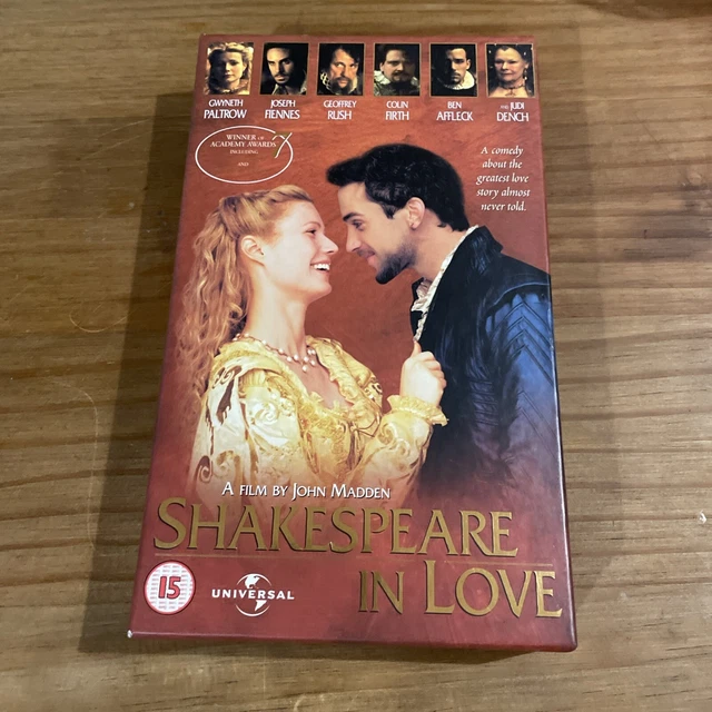 SHAKESPEARE IN LOVE, VHS Video, Collectors Boxed Edition.cert 15 £2.00 ...