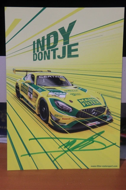 INDY DONTJE #48 Mann Filter Mercedes GT3 Signed Driver Card $10.00 ...