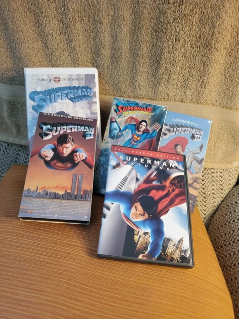 SUPERMAN MOVIE LOT VHS And 1 DVD £12.99 - PicClick UK