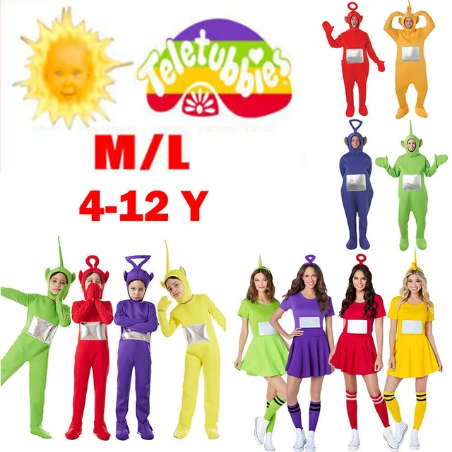 TELETUBBIES COSTUME ADULT Kids Tinky Winky Dipsy Laa-laa Po Fancy Dress ...