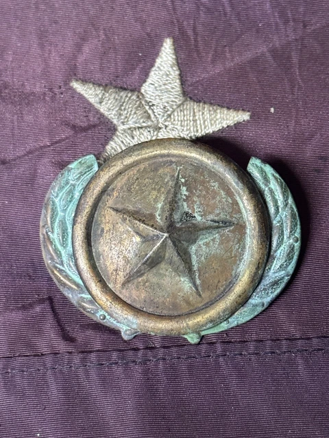 RARE CIVIL WAR Confederate Csa Texas Star With Wreath Badge Insignia ...