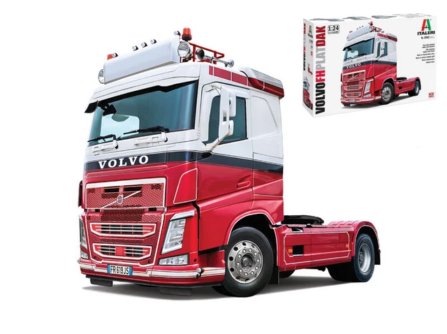MINIATURE CAMION MODEL Truck Italeri VOLVO FH PLAT DAK Auto 1:24 ...