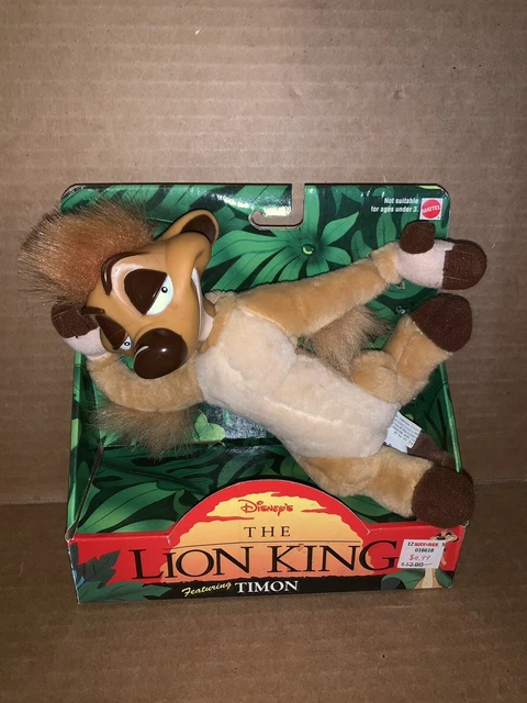 VINTAGE 1994 MATTEL Disney’s The Lion King Timon Plush Doll Figure New ...