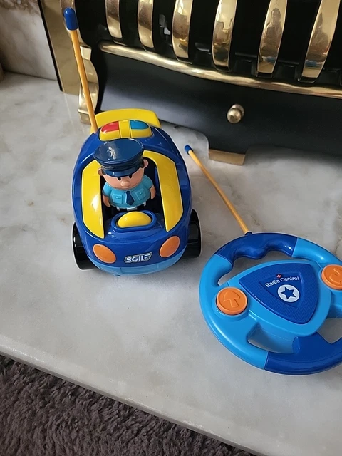 REMOTE CONTROL CAR for Toddlers with Sound and Light, RC Police Car ...