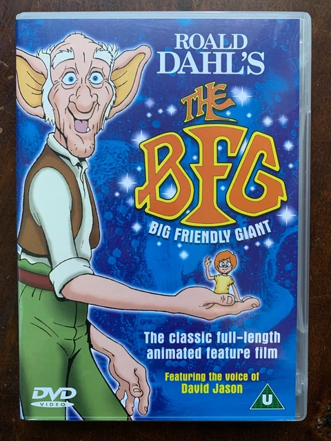 THE BFG DVD Big Friendly Giant 1989 Roald Dahl British Animated Movie ...