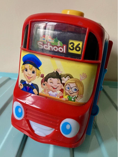 VTECH PLAYTIME BUS Red With Phonics Numbers Songs Baby Toddler ...