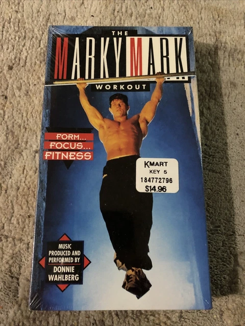 THE MARKY MARK Workout VHS Video Tape 1993 Mark Wahlberg Exercise NEW ...