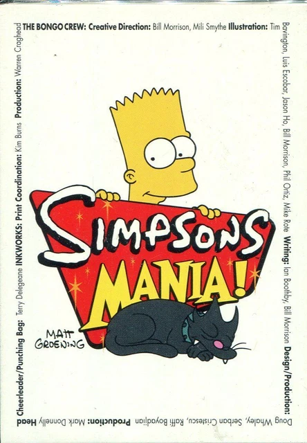 INKWORKS THE SIMPSONS Mania Complete 72 Card Base Set £14.99 - PicClick UK