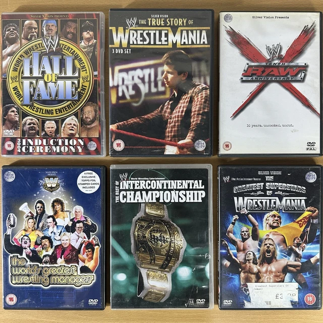 WWE WWF HALL Of Fame Wrestlemania Greatest Managers Raw Anniversary DVD ...