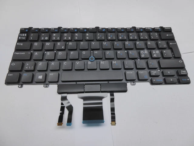 DELL LATITUDE E5470 E5450 5480 5490 Original Keyboard Nordic Layout ...